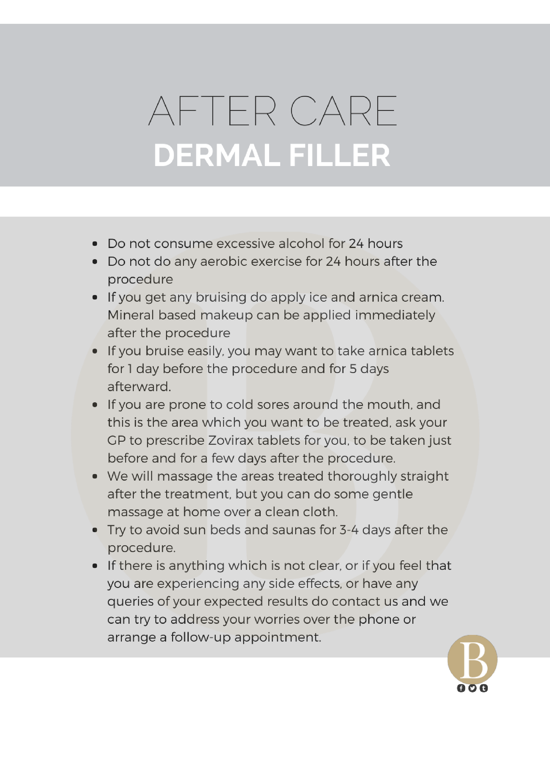 Dermal Filler Aftercare Bellisimos Dermal Filler Aftercare Bellisimos